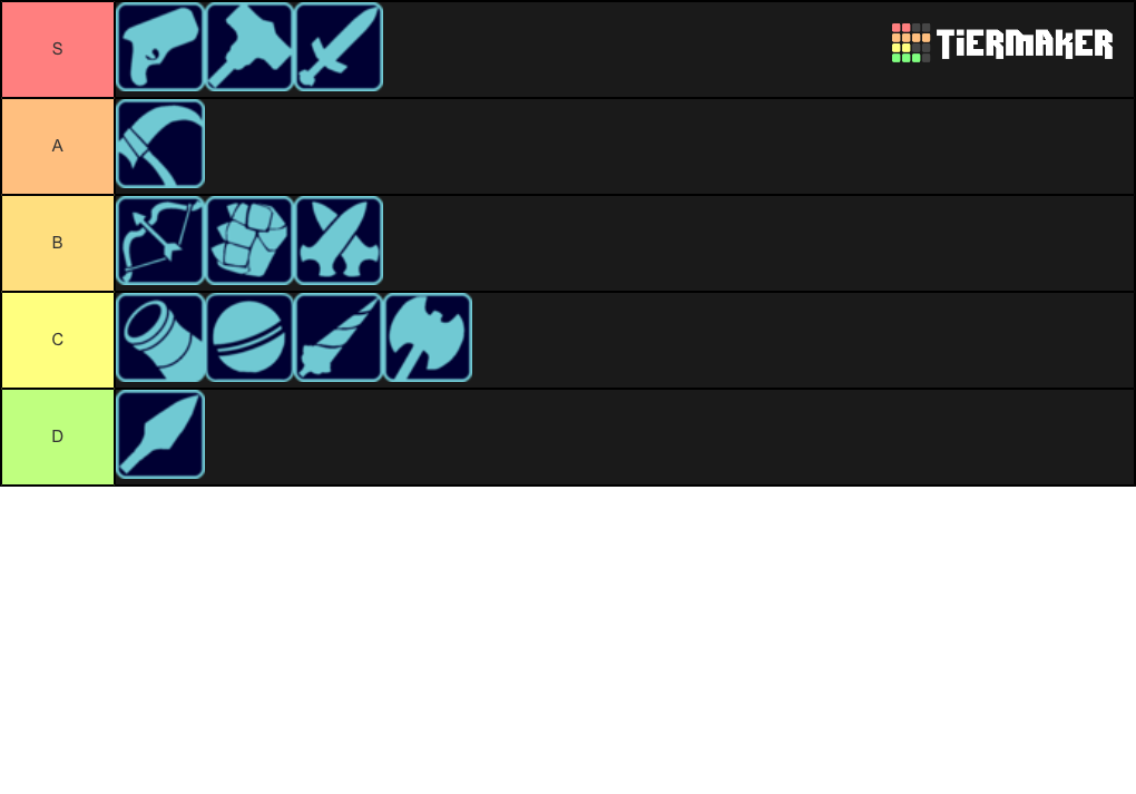 Brawlhalla Weapon Tier List - TierMaker