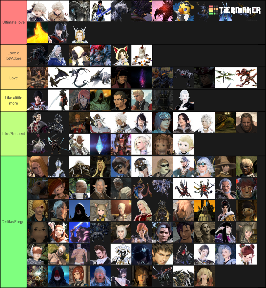 Class tier list ffxiv