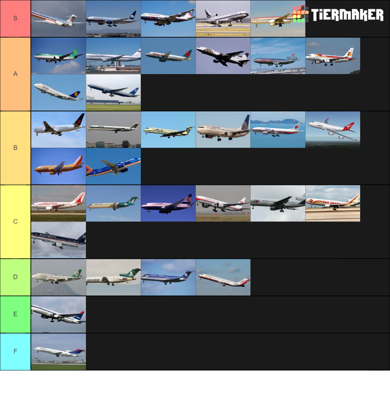 Airline Liveries (c.a. 1997-2002) Tier List (Community Rankings ...