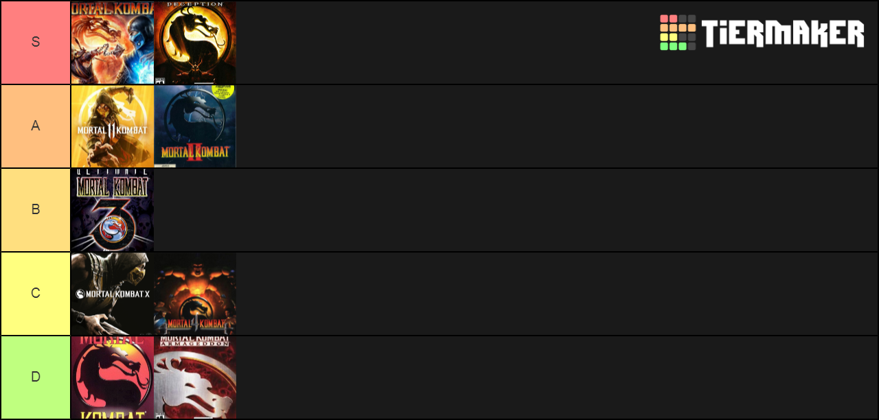 Best Main Mortal Kombat Games Tier List (Community Rankings) - TierMaker
