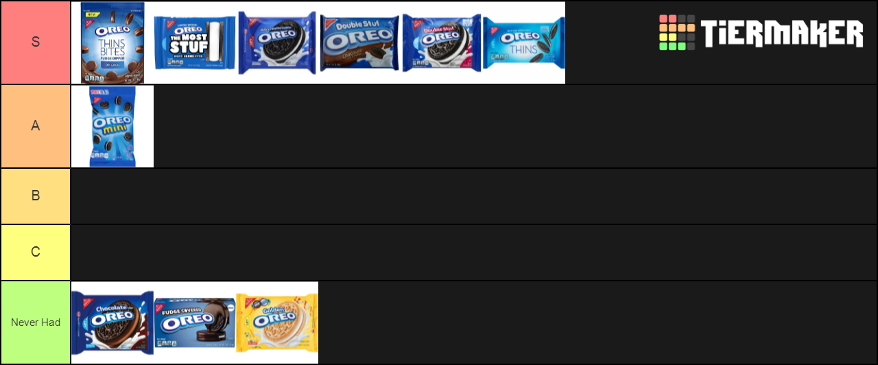 BEST OREO FLAVORS Tier List (Community Rankings) - TierMaker