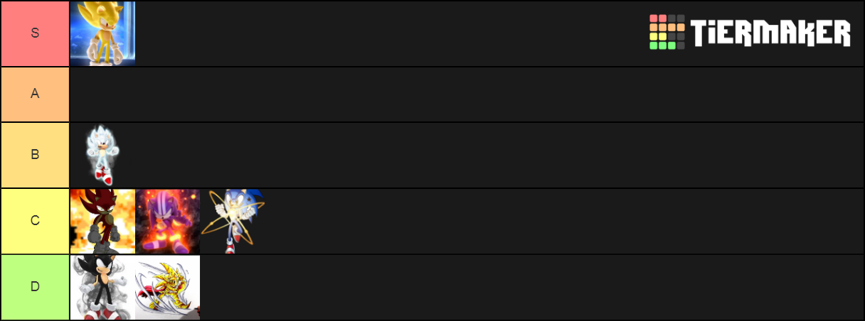 Best Sonic Forms Tier List (Community Rankings) - TierMaker