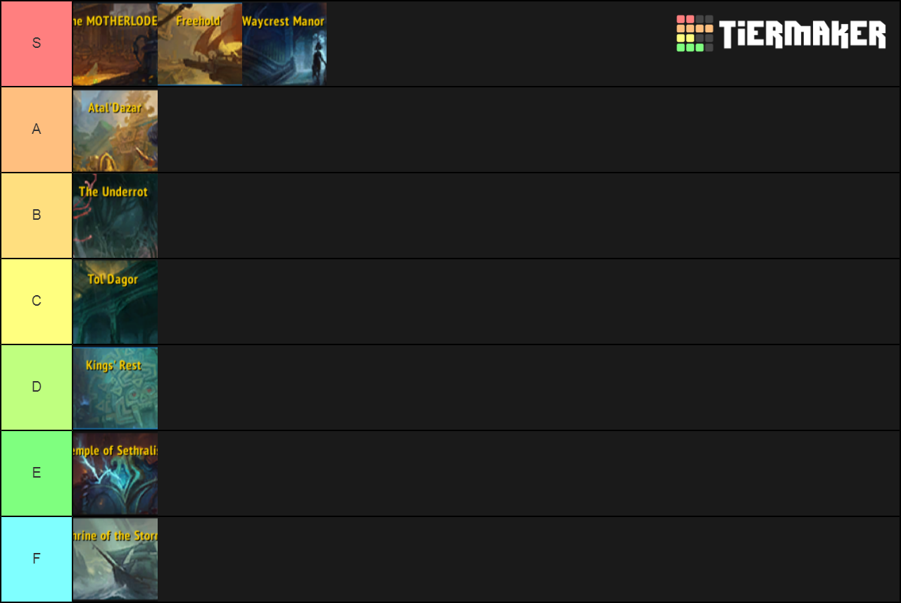 BFA/LEGION DUNGEONS TIER LIST Tier List (Community Rankings) - TierMaker