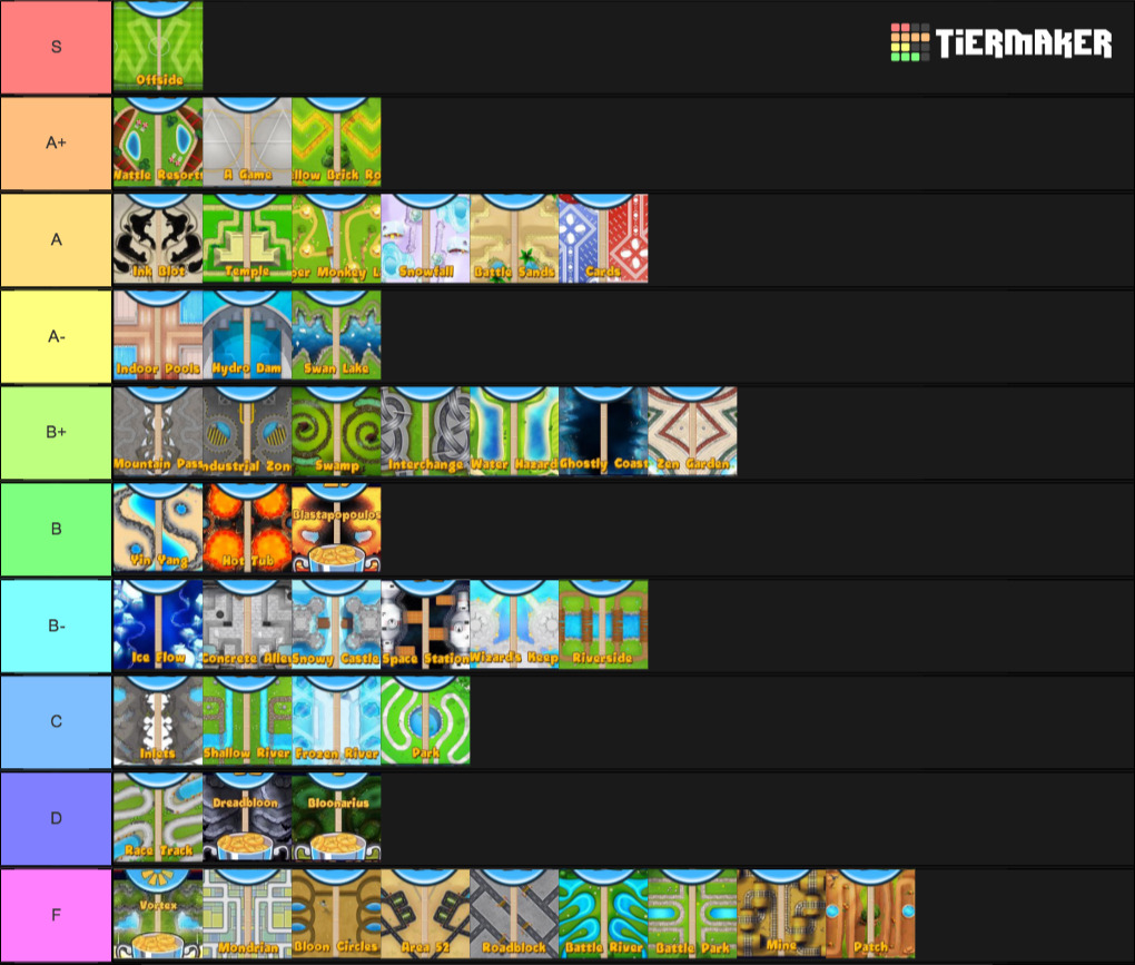 BTD Battles Maps (Mobile Version) Tier List (Community Rankings ... BTD Battles Maps (Mobile Version) Tier List (Community Rankings ...