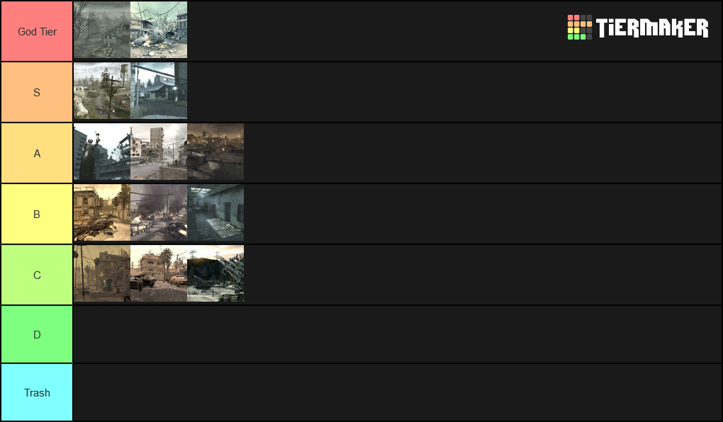Cod4 maps Tier List (Community Rankings) - TierMaker