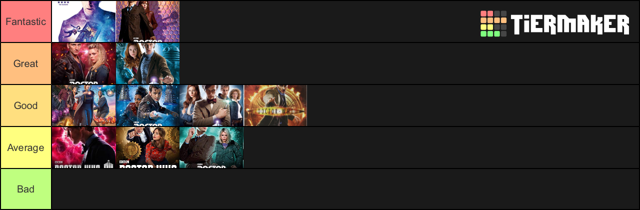 Doctor Who Series Tier List (Community Rankings) - TierMaker