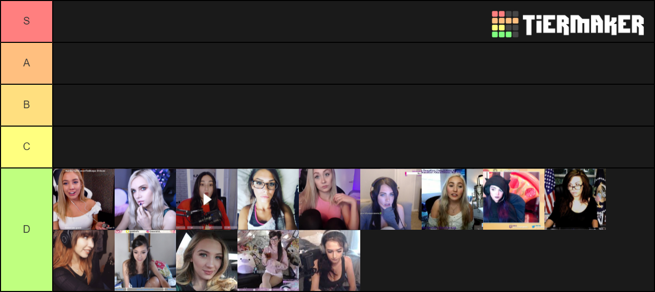 E-Girl Tier List (Community Rankings) - TierMaker