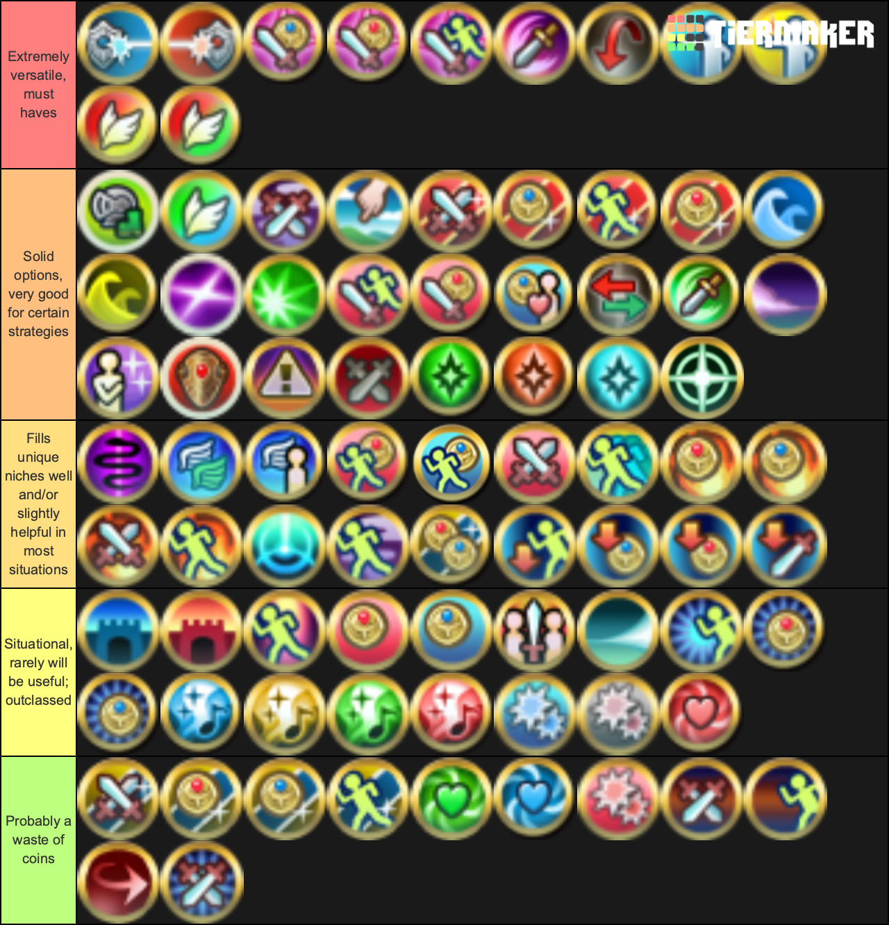 FEH Sacred Seals Tier List (Community Rankings) - TierMaker