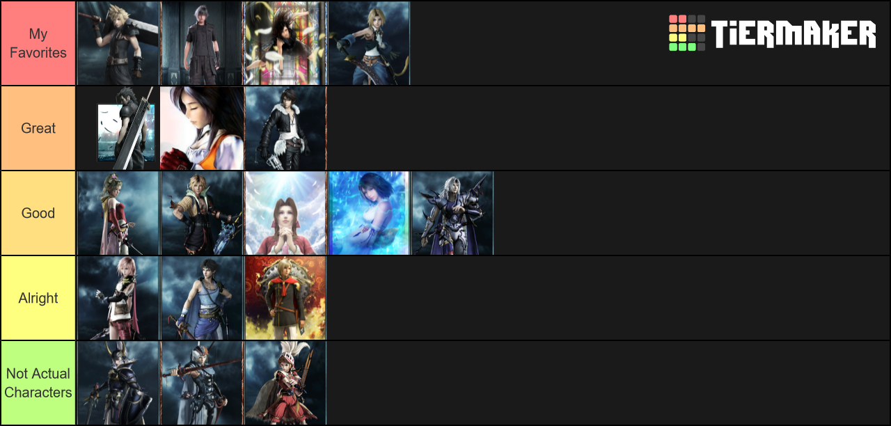 Final Fantasy Best Characters (Heroes) Tier List (Community Rankings ...