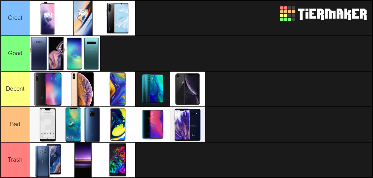 Flagship Phones Tier List (Community Rankings) - TierMaker
