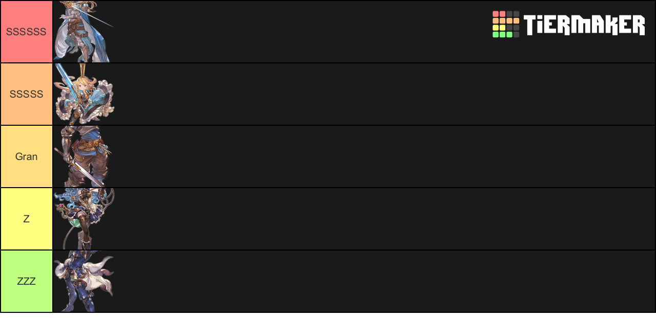 Granblue Fantasy Versus Tier List (Community Rankings) - TierMaker