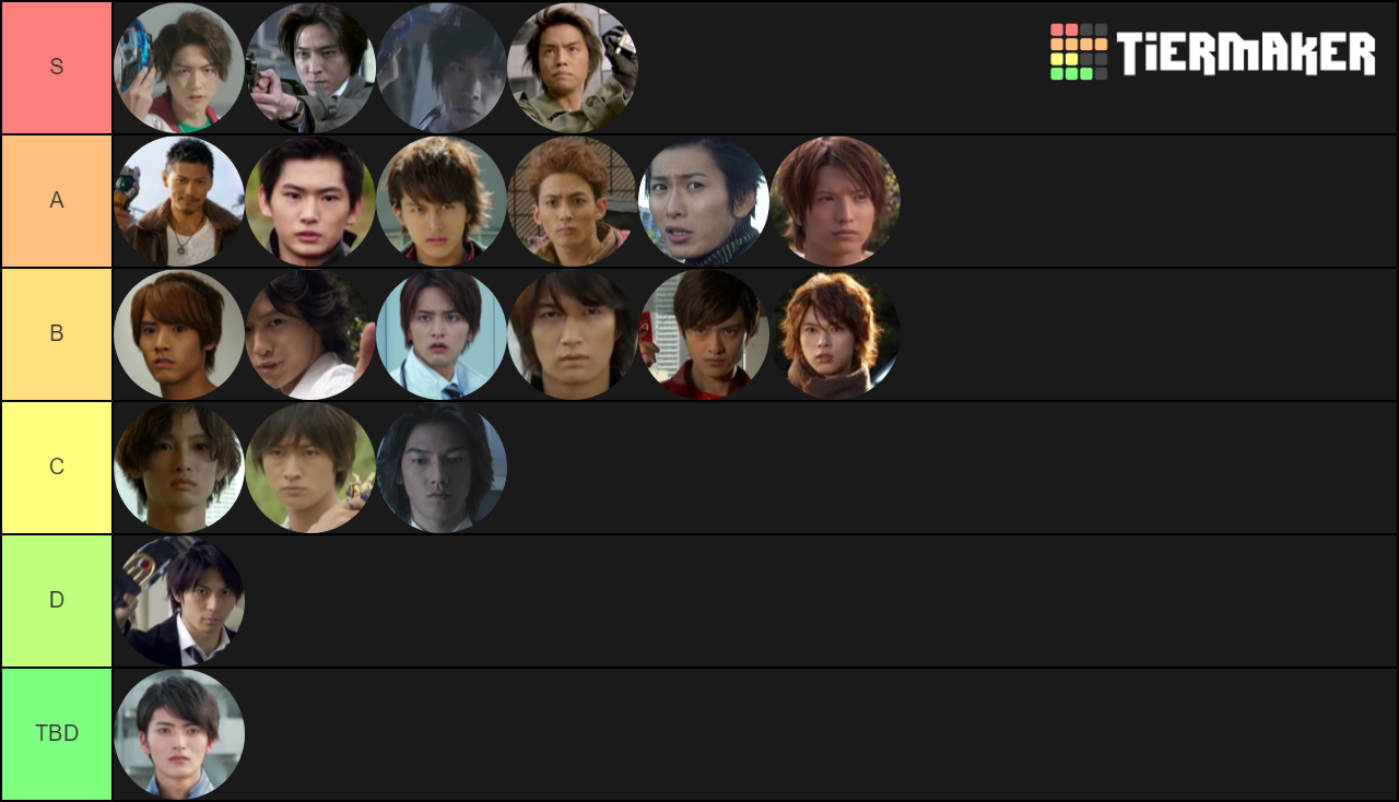 Kamen Rider Secondaries Tier List (Community Rankings) - TierMaker