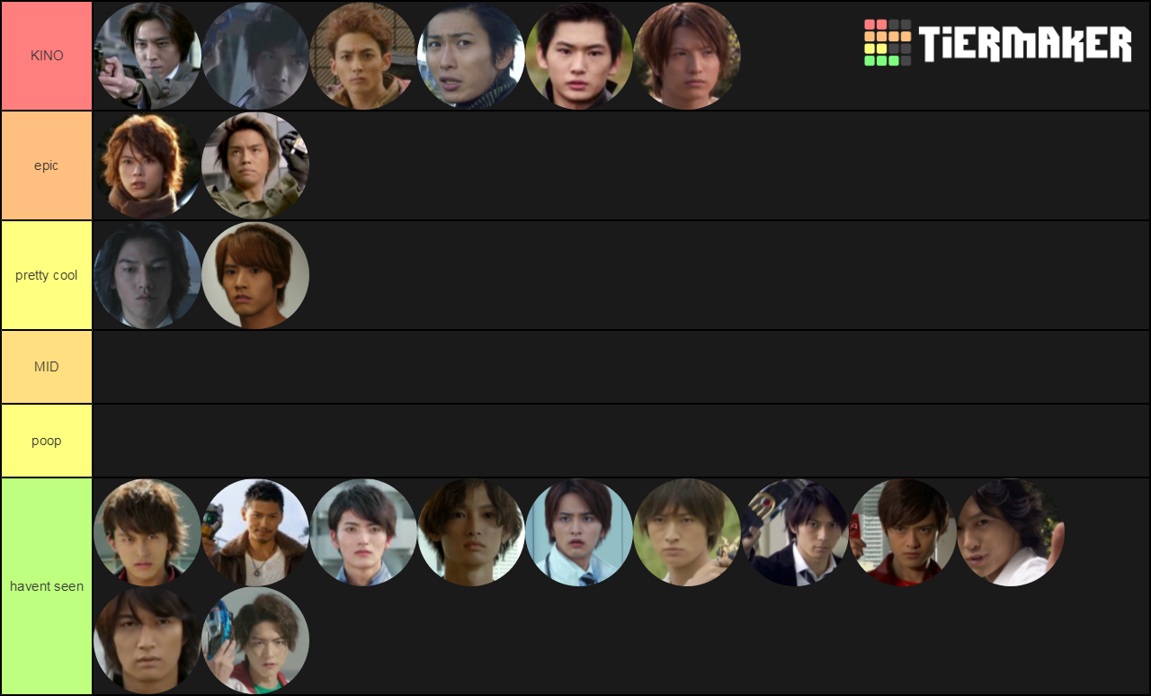 Kamen Rider Secondaries Tier List (Community Rankings) - TierMaker