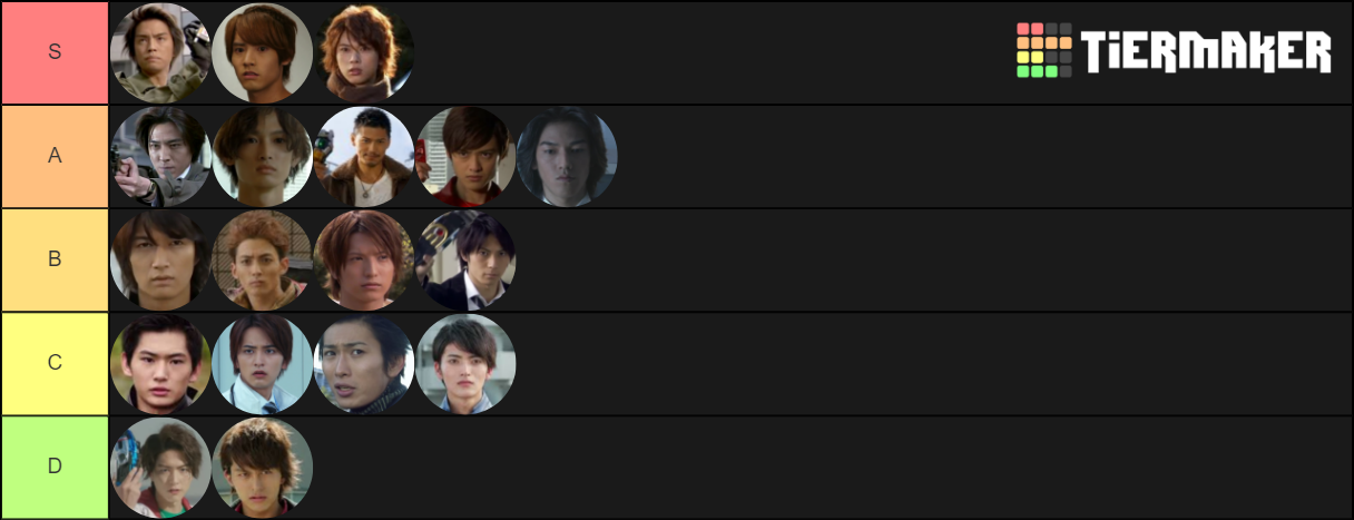 Kamen Rider Secondaries Tier List (Community Rankings) - TierMaker