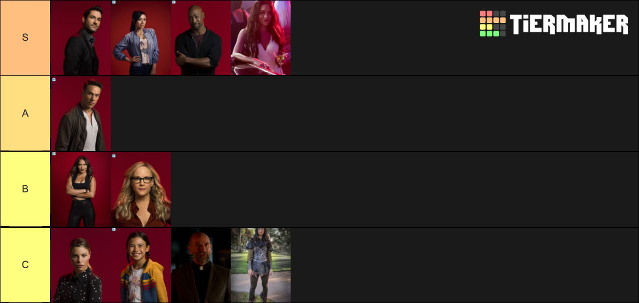 Lucifer Characters (S4) Tier List (Community Rankings) - TierMaker