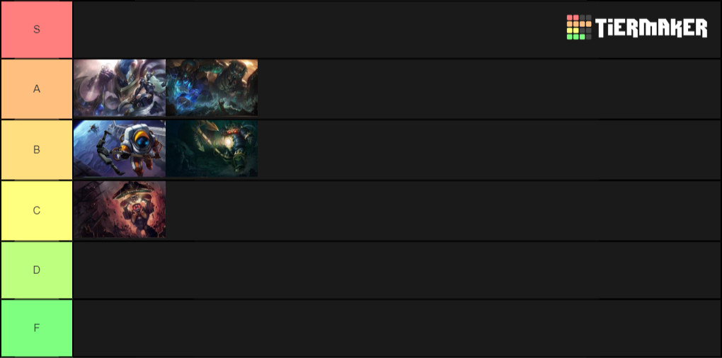 Nautilus Skins Tier List (Community Rankings) - TierMaker