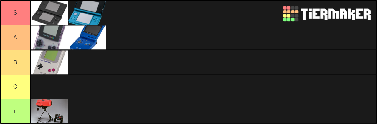 Nintendo Handheld Tier List (Community Rankings) - TierMaker