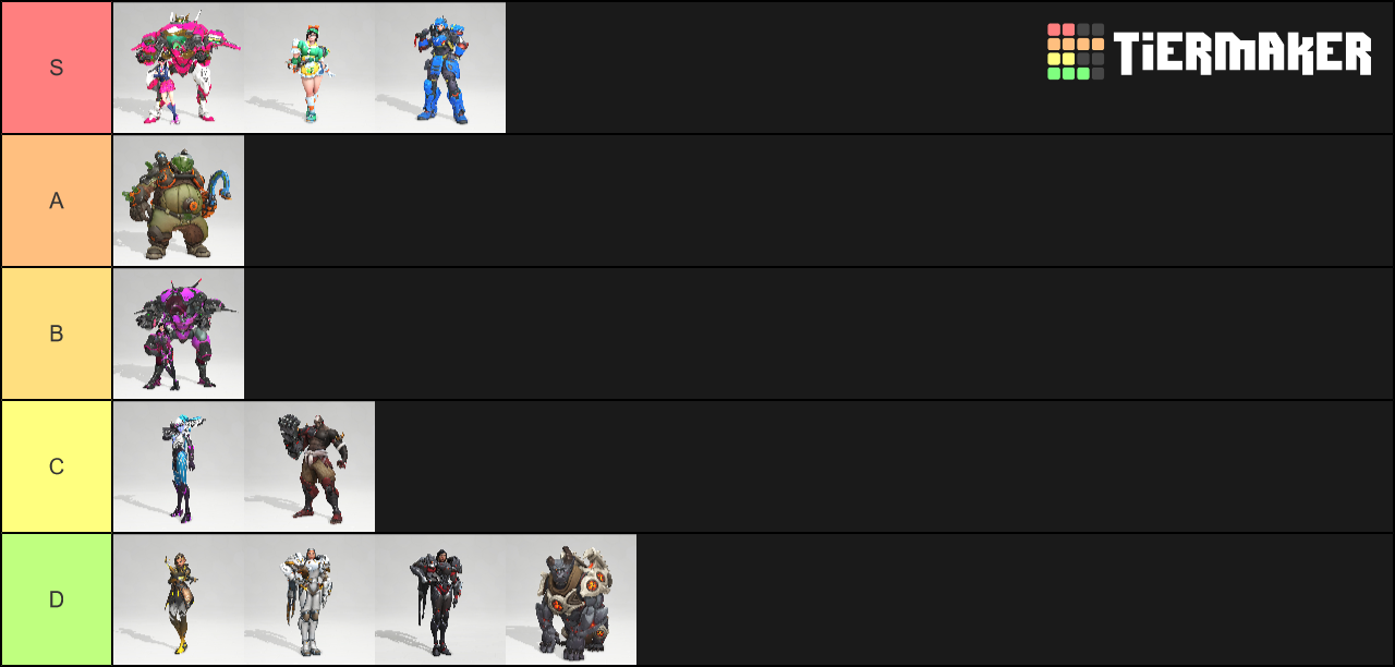 Overwatch Anniversary 2019 Skins Tier List (Community Rankings) - TierMaker
