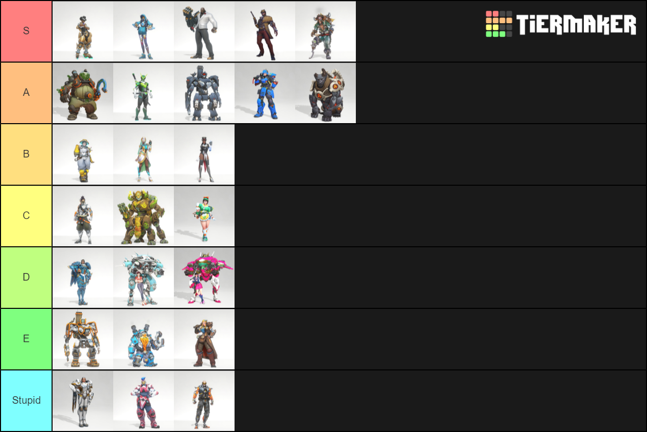 Overwatch Anniversary Skins Tier List (Community Rankings) - TierMaker