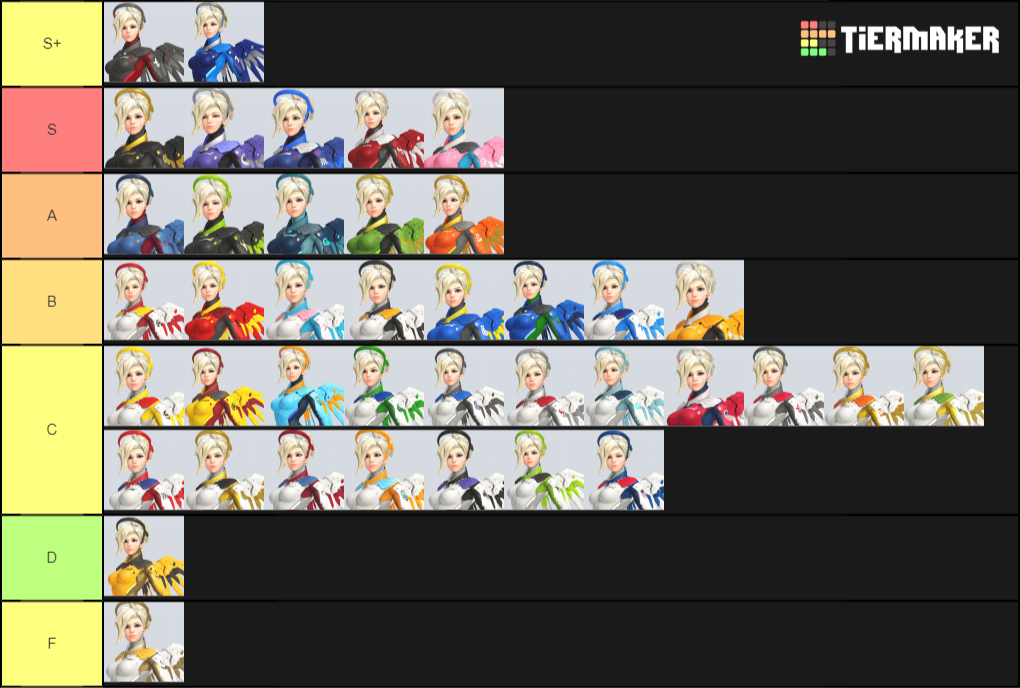 OWL Mercy Skins Tier List (Community Rankings) - TierMaker