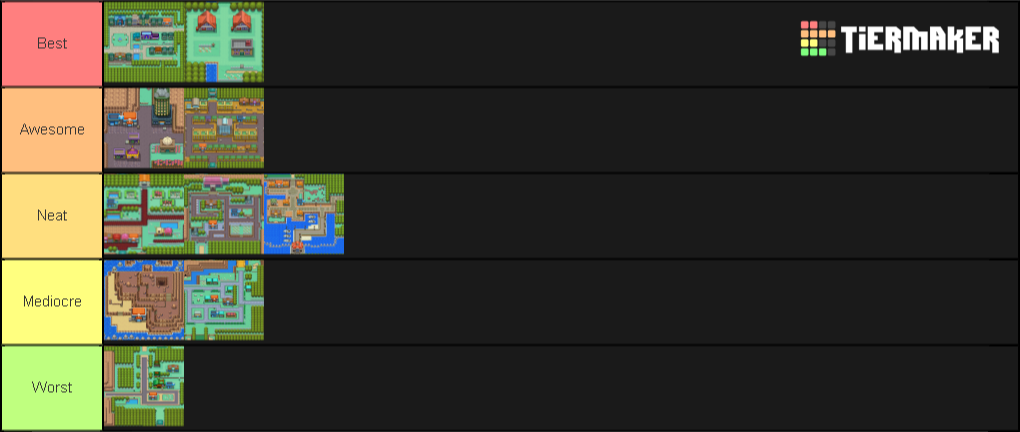 Pokemon Kanto Cities and Towns Tier List (Community Rankings) - TierMaker