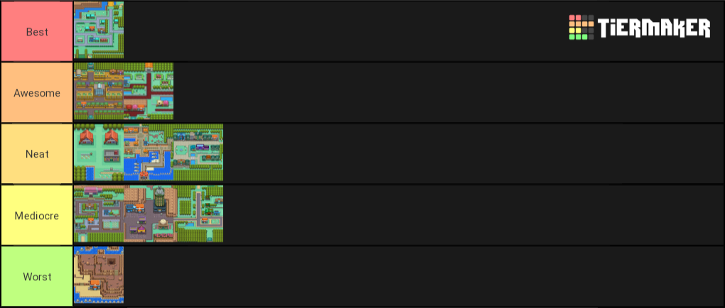 Pokemon Kanto Cities and Towns Tier List (Community Rankings) - TierMaker