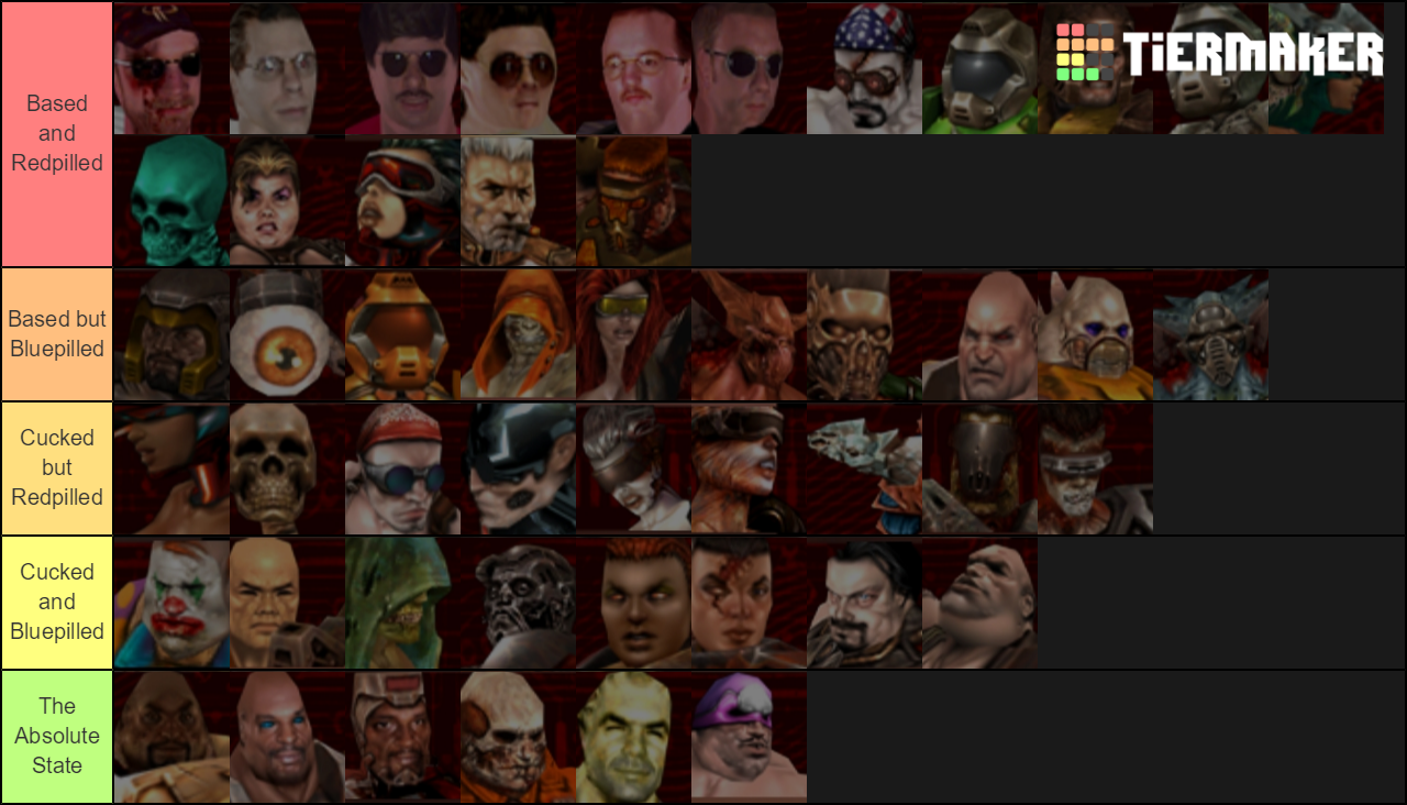 Quake 3 Player Models Tier List (Community Rankings) - TierMaker