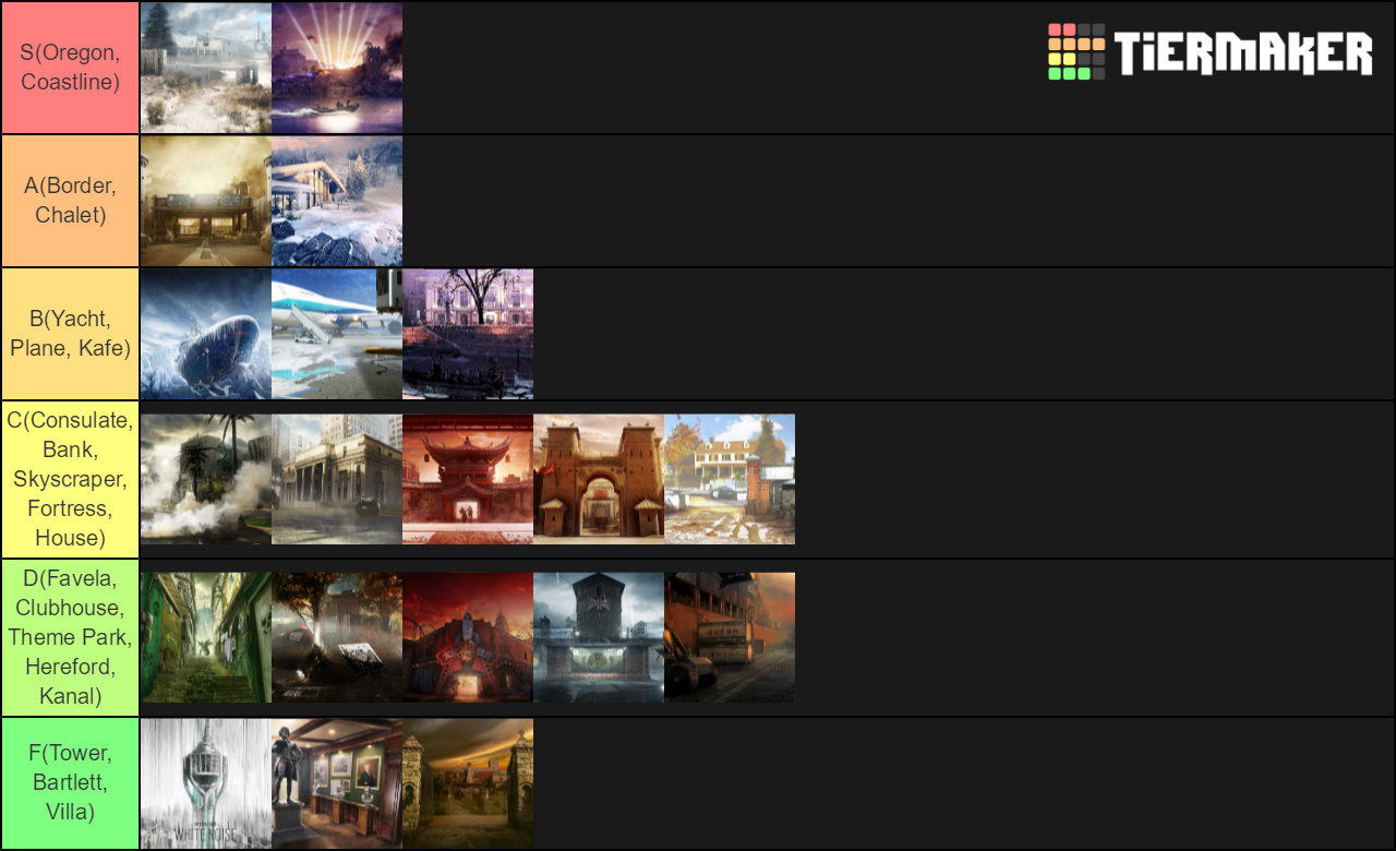Rainbow Six Siege Maps Tier List (Community Rankings) - TierMaker