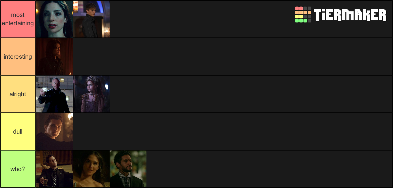 shadowhunters villians Tier List (Community Rankings) - TierMaker