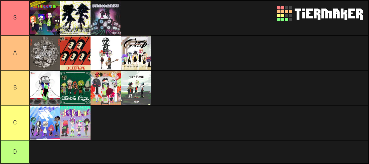 Splatoon Bands Tier List (Community Rankings) - TierMaker