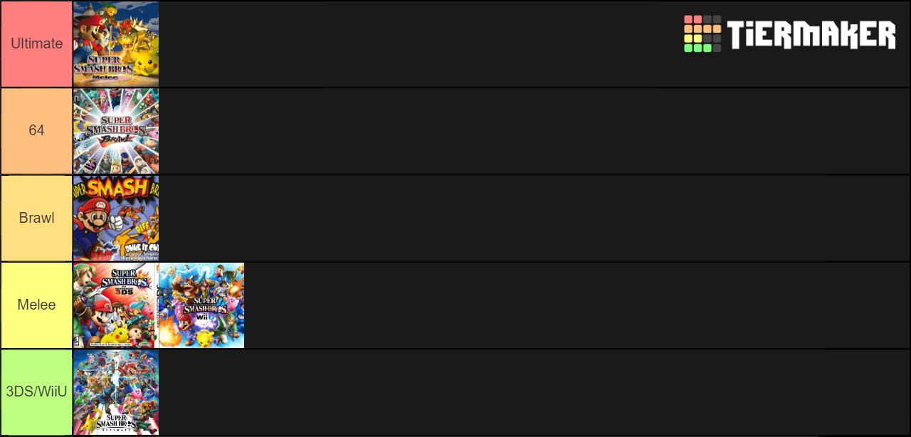 Super Smash Bros. Tier List (Community Rankings) - TierMaker