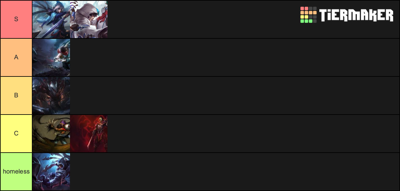 Talon Skins Tier List (Community Rankings) - TierMaker