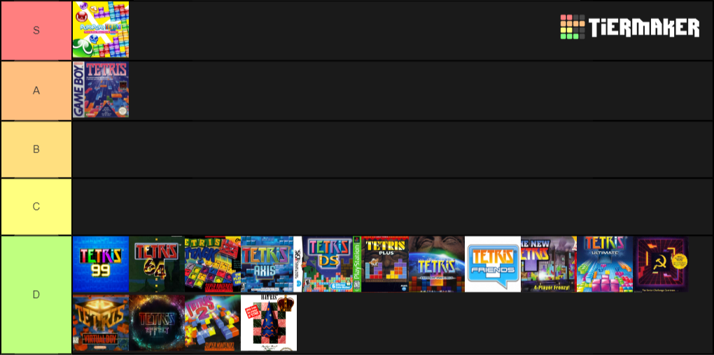 Tetris Tier List (Community Rankings) - TierMaker