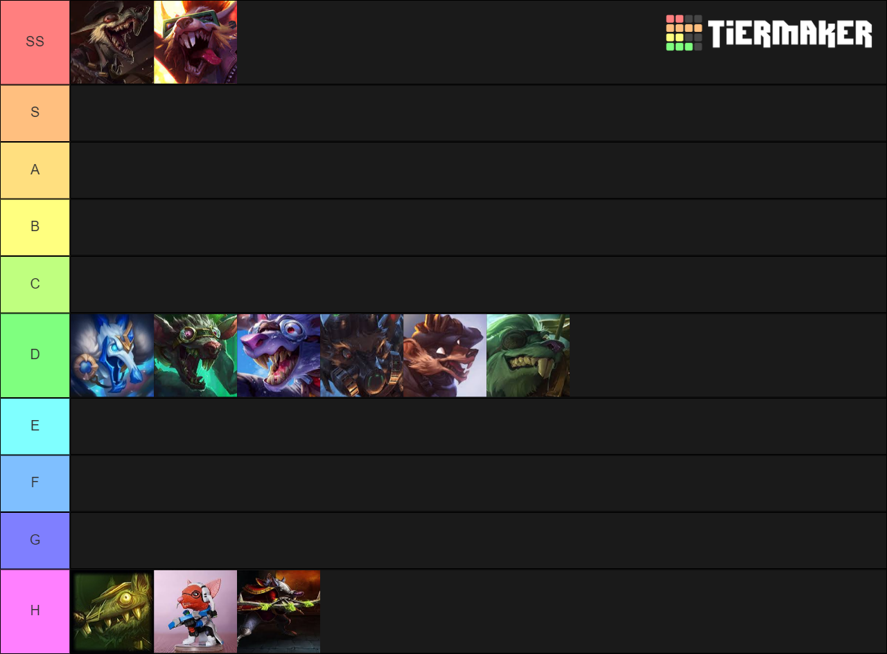 Twitch Skins Tier List (Community Rankings) - TierMaker