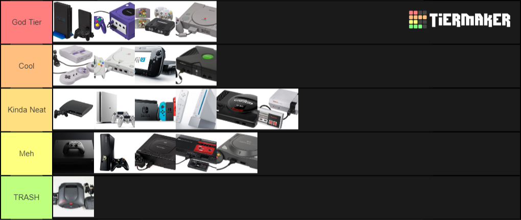 Video Game Consoles Tier List (Community Rankings) - TierMaker