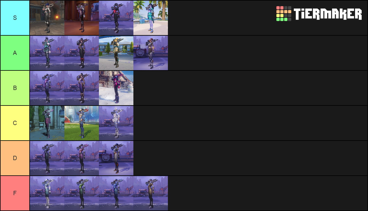 Widowmaker skins Tier List (Community Rankings) - TierMaker
